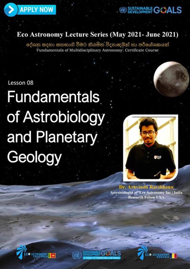 Fundamentals of Astrobiology Planetary Geology – Eco Astronomy Inc