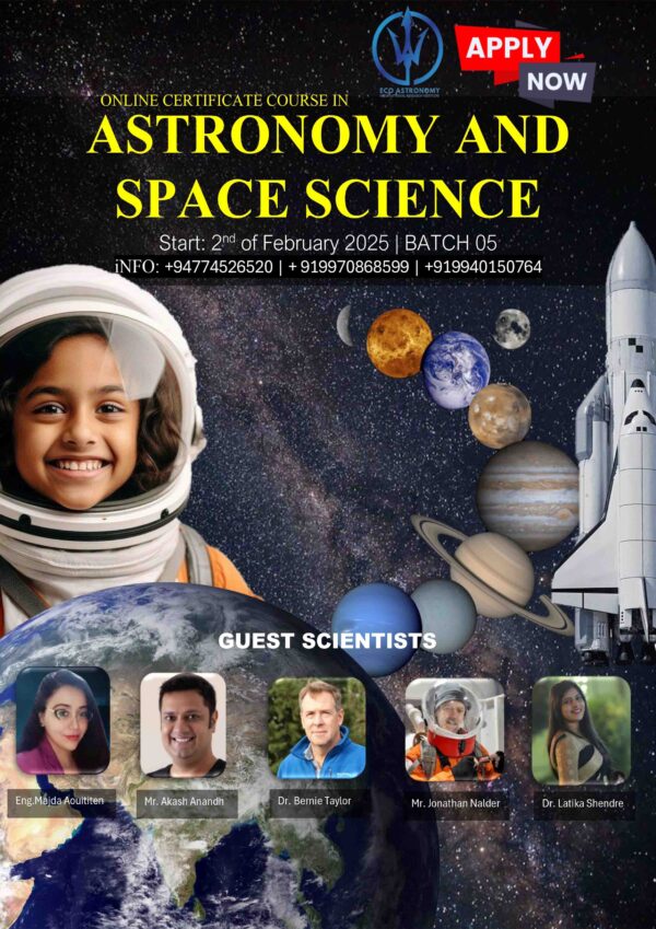 Short Course in Amateur Astronomy and Space Science | ECOAI-SHC220-5 ...